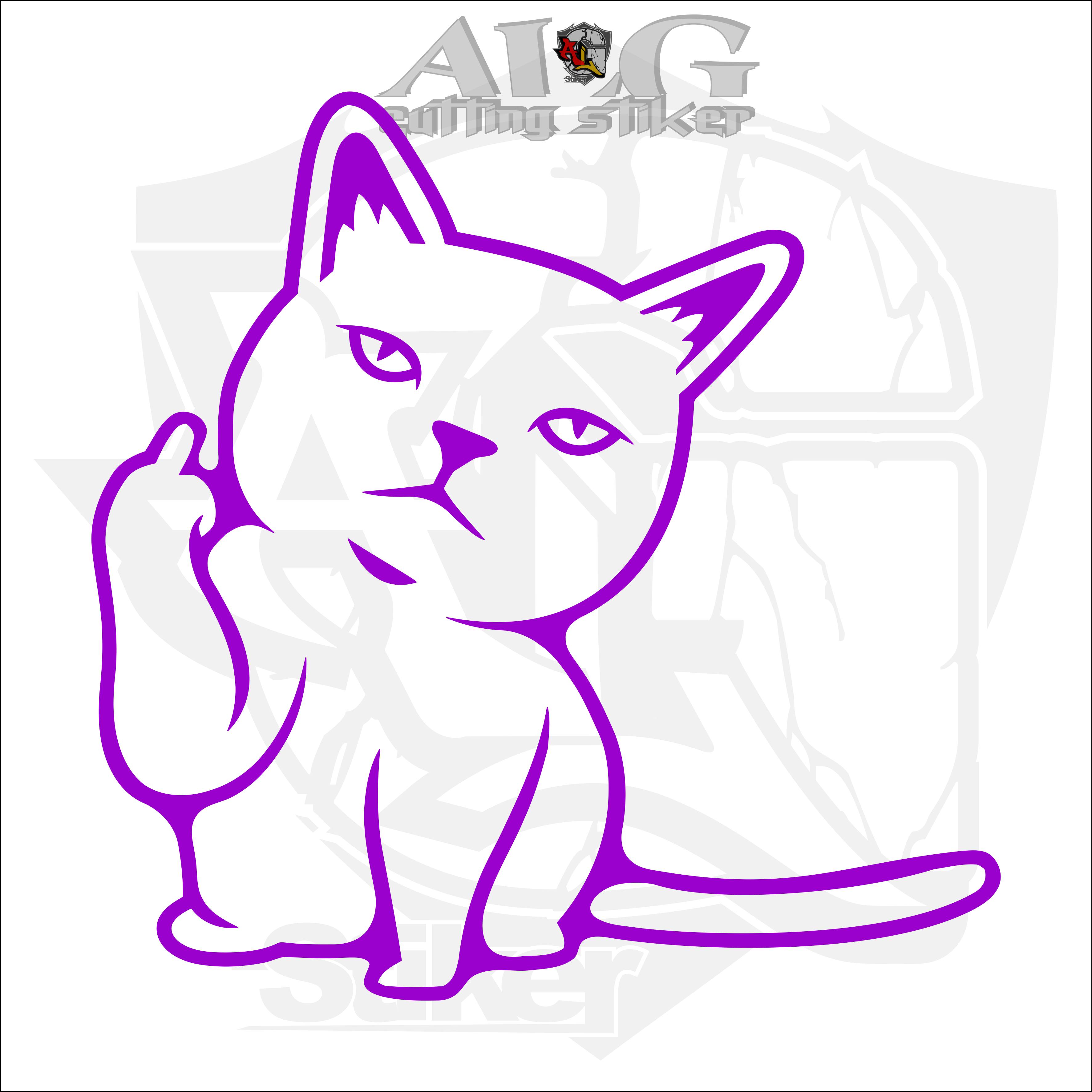 STIKER/STICKER/SC.146/STIKER KUCING/STIKER LUCU/STIKER KEREN/STIKER ...
