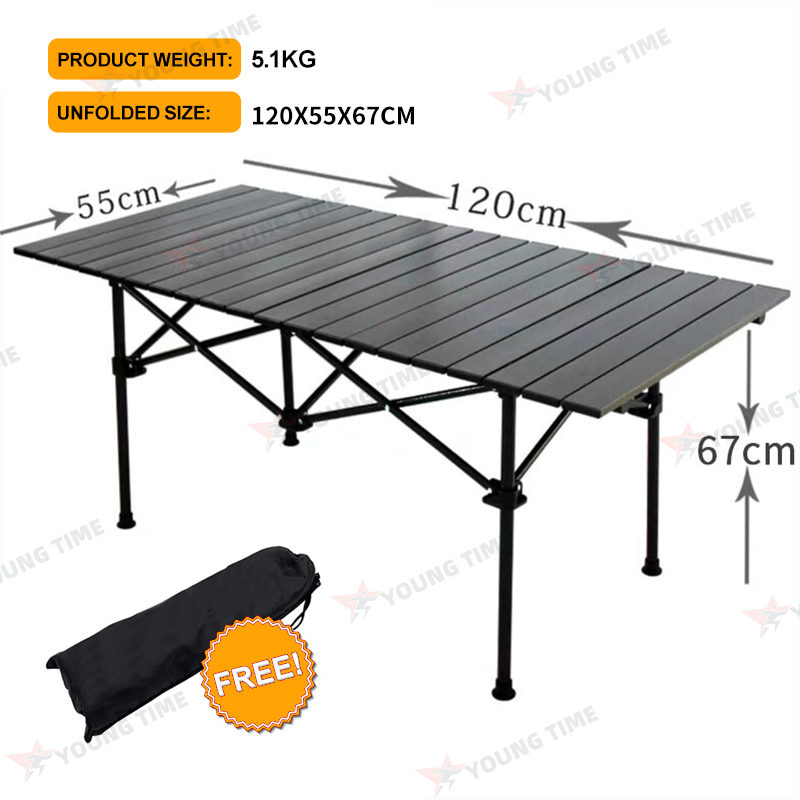 【Ready Stock】Meja Lipat Aluminium Set Meja Kursi Lipat Meja Camping ...