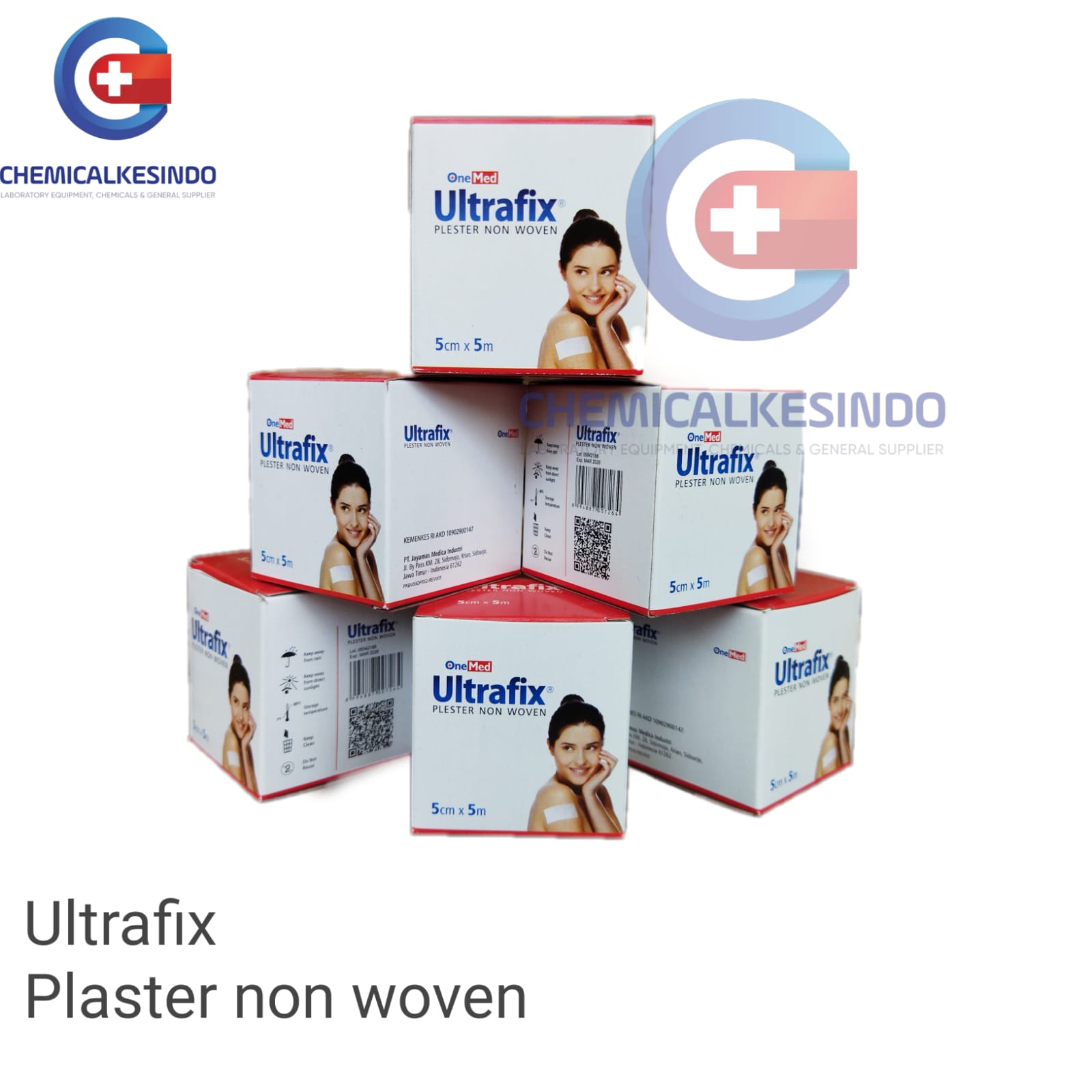 Plester Luka Ultrafix 5x5 Non Woven/Ultrafix Original Onemed 5cm x 5cm ...