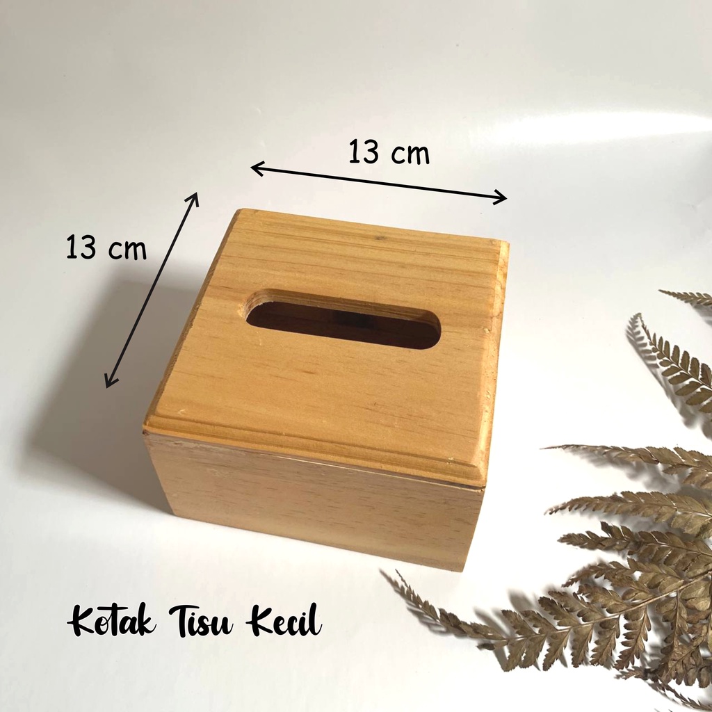 Kotak Tisu Kayu Pinus Tempat Tisu Kayu Kecil Organizer Tissue Box Tisu ...