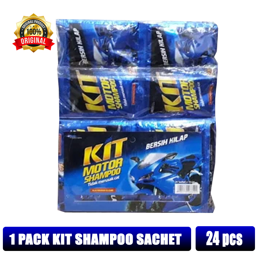 1 Pack isi 24 sachet Kit Motor Shampoo 15ml / KIT MOTOR SHAMPOO ...