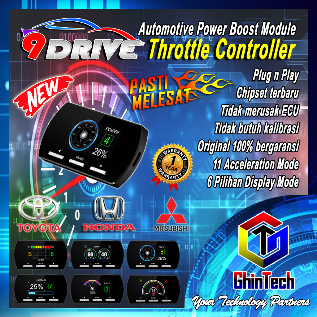 New Upgrade F2 9 drive Piggyback Remap Ecu Brio AVANZA CALYA AYLA SIGRA AGYA CRZ BRV MOBILIO ...