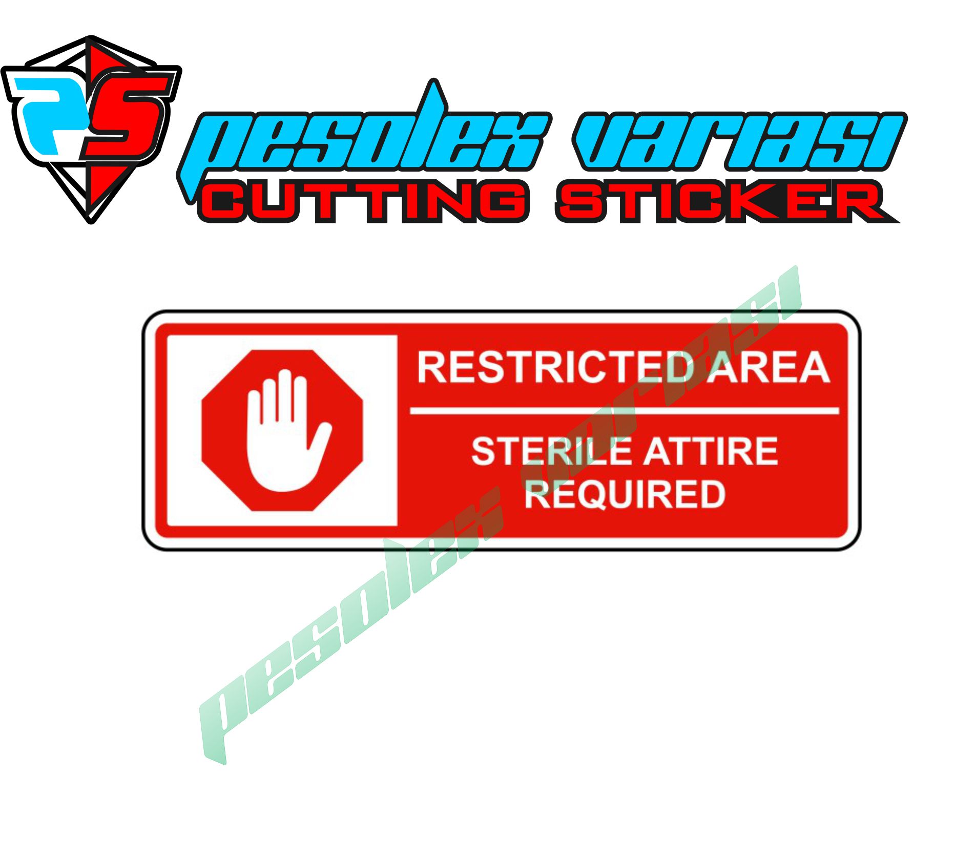 Rambu Akrilik Restricted Area 30cm x 10cm Acrylic 2mm | Lazada Indonesia