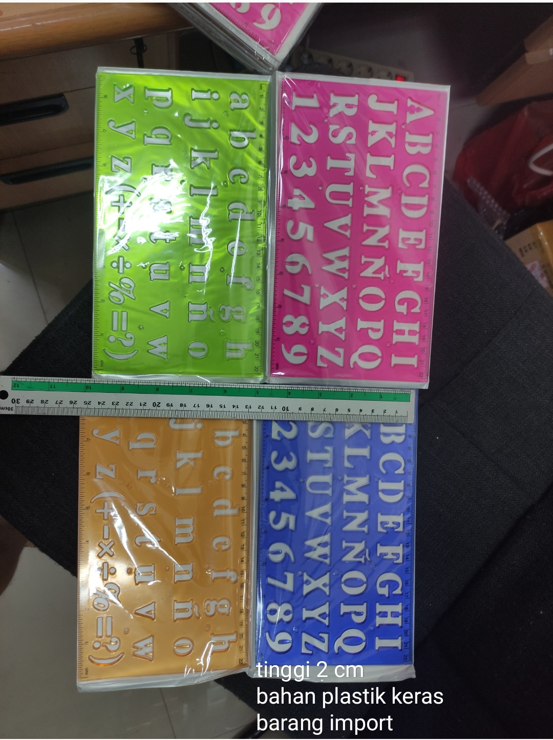 mal huruf adam tinggi 2 cm huruf besar kecil satu set | Lazada Indonesia