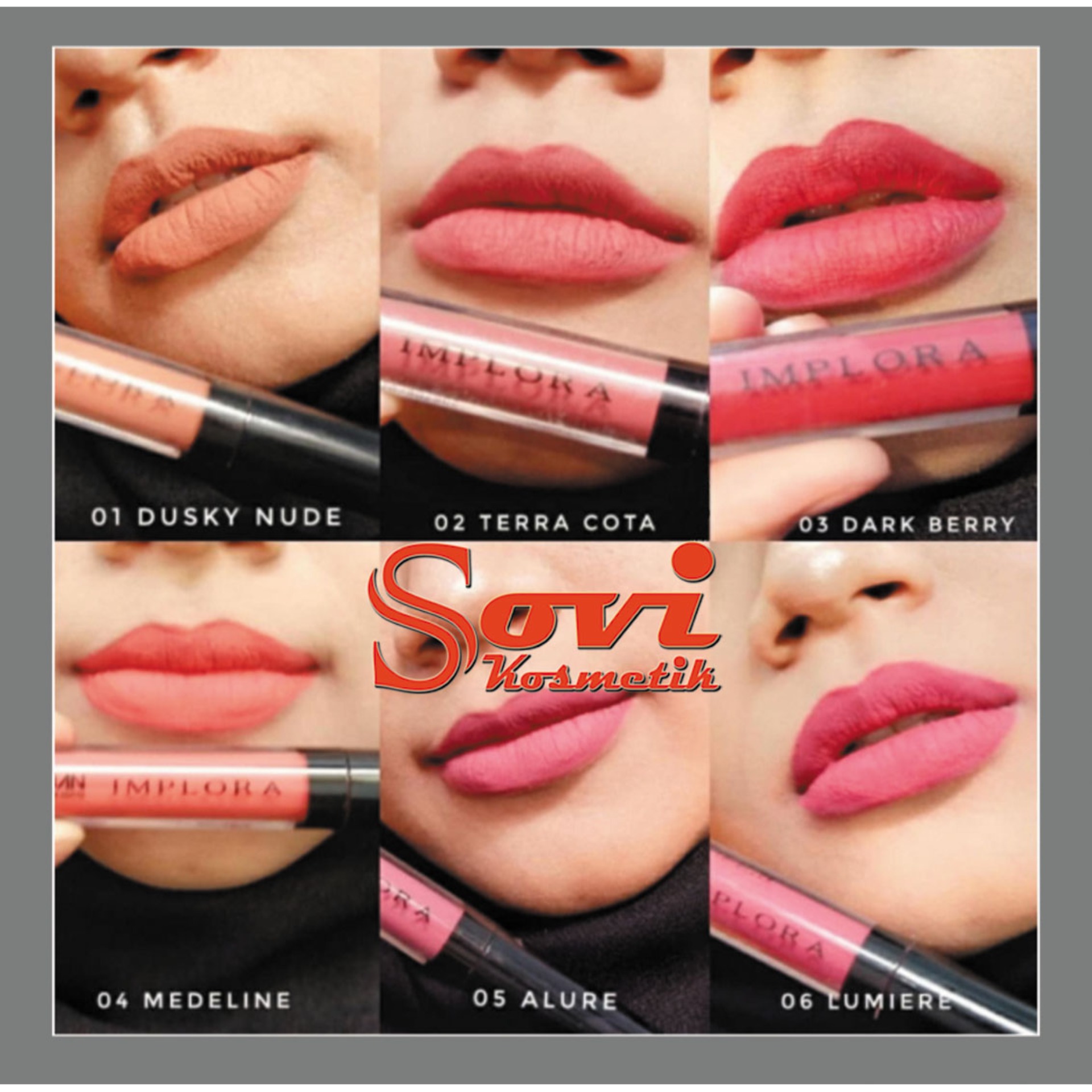 [ORIGINAL] Implora Urban Lip Cream Matte / Implora Lipcream / Lipstik ...