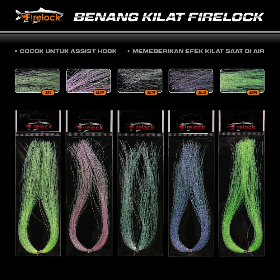 Benang Kilat - Benang Mutiara Firelock Untuk Rakitan Umpan Pancing | Lazada Indonesia