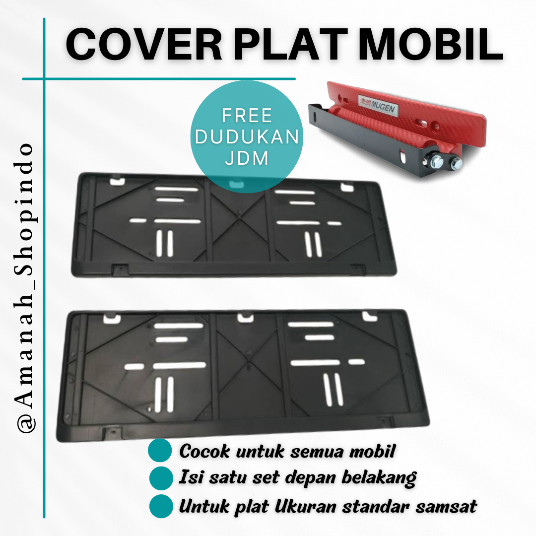 Tatakan/Dudukan Plat Nomer Mobil satu set plus JDM | Lazada Indonesia
