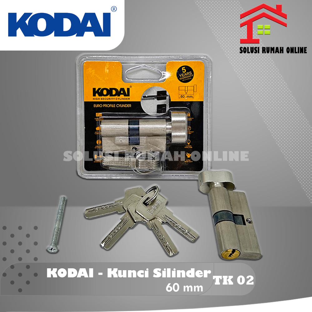 KODAI Silinder Anak Kunci Pintu Kuningan Knob Putar / Cylinder Lock ...