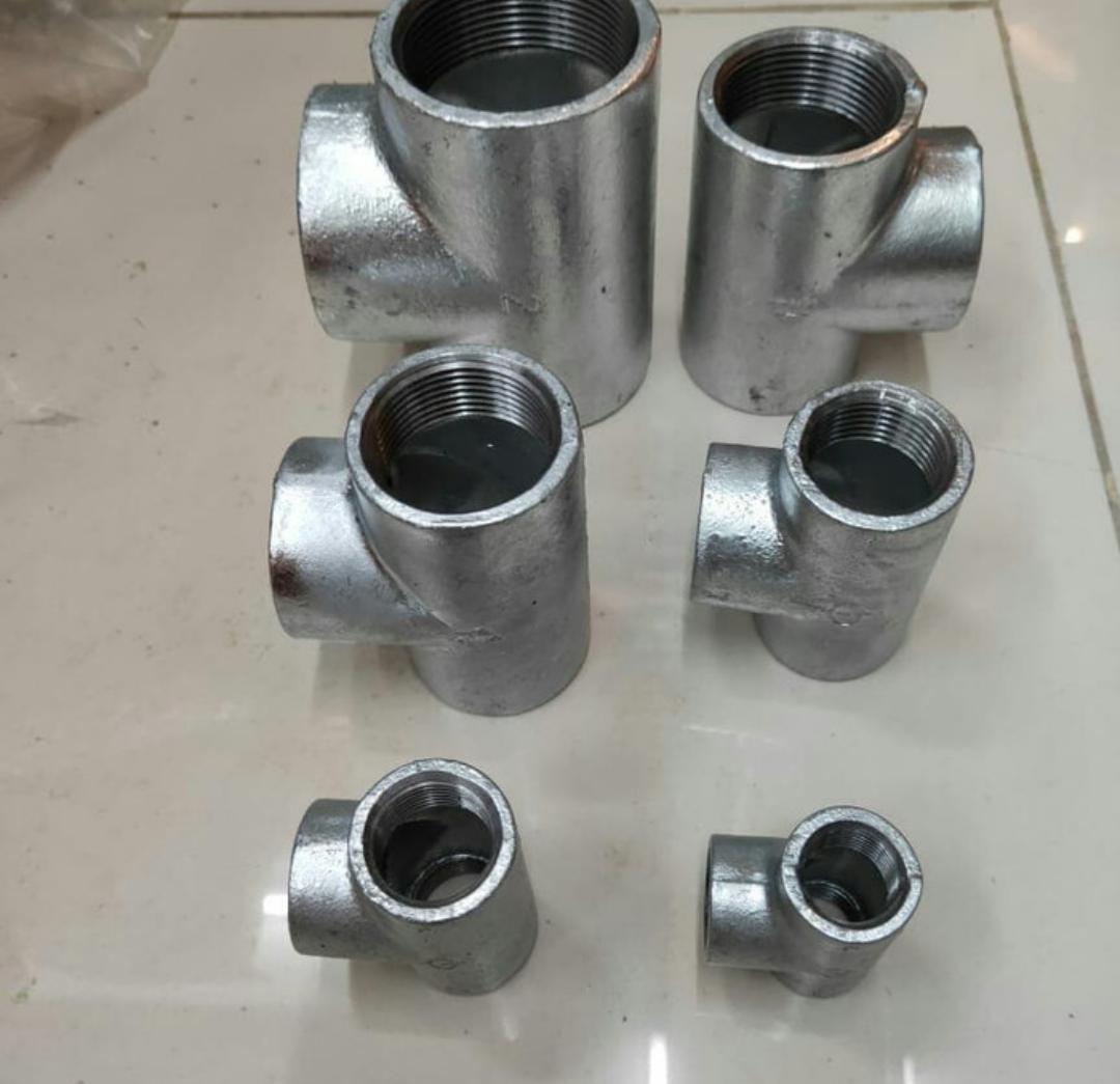 Tee Galvanis ukuran 1/2 inch cabang tiga socket T drat | Lazada Indonesia