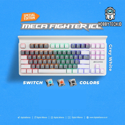 Digital alliance Keyboard Gaming Meca Fighter Ice TKL | Lazada Indonesia