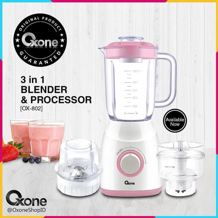 Blender Oxone OX-802 Classic Blender & Mini Chopper and Processor 300W | Lazada Indonesia