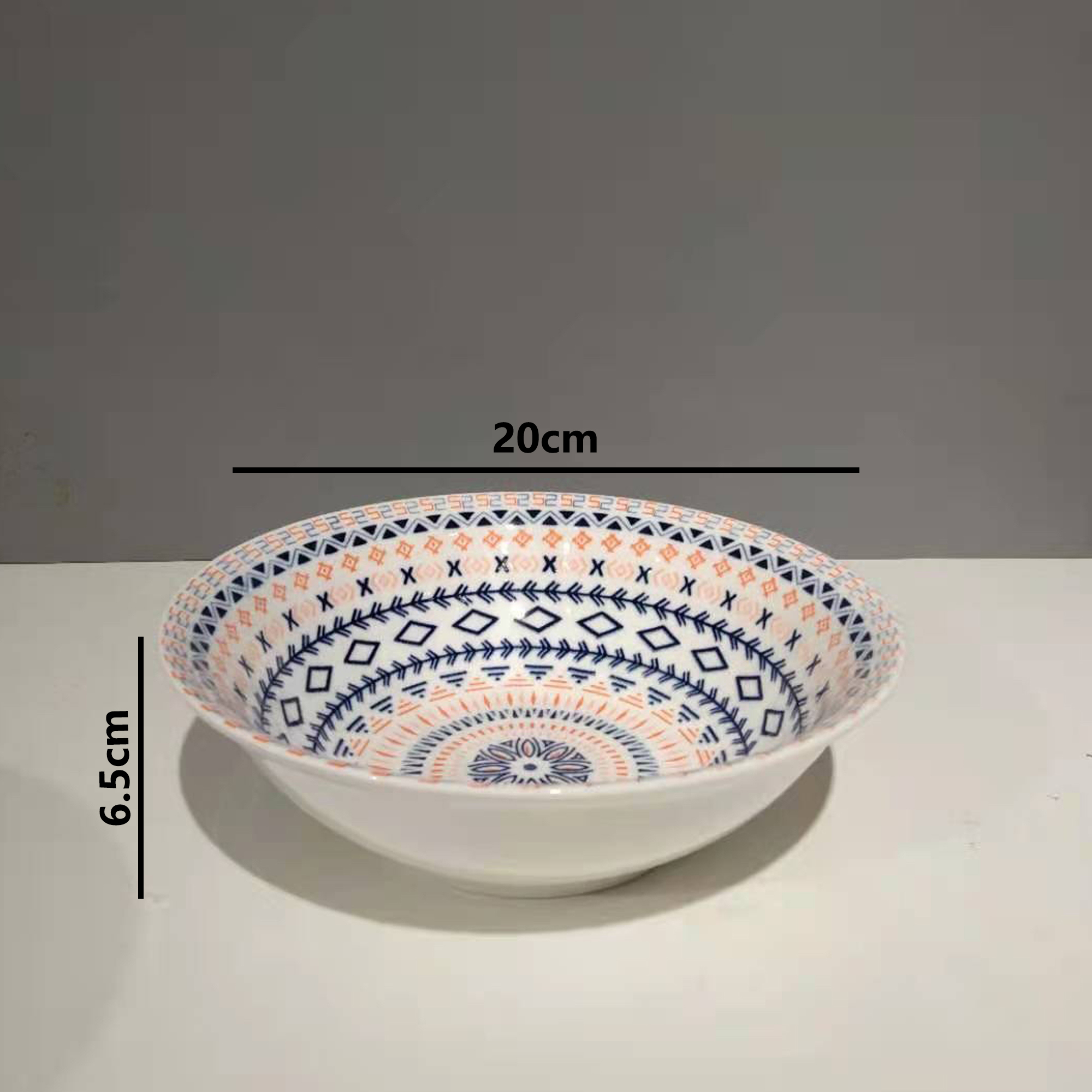 Piring Keramik Mangkok Keramik Motif Batik 20cm | Lazada Indonesia