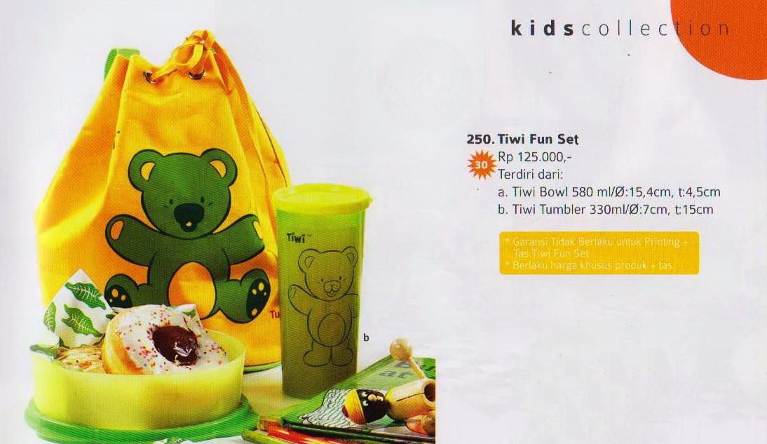 Tupperware Tiwi Fun Set Gratis TAS wadah bekal termurah Lunch set murah ...