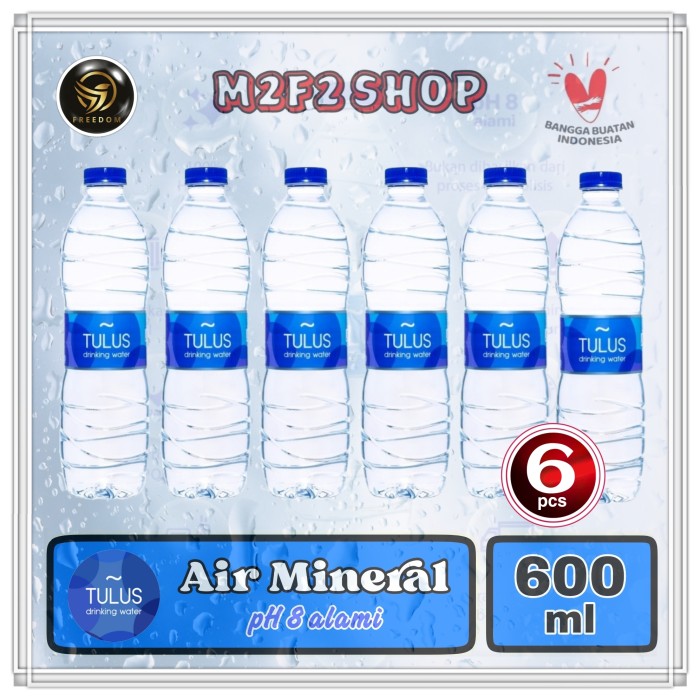 Air Mineral TULUS pH8 Botol Plastik Pet - 600 ml (Kemasan 6 Pcs ...