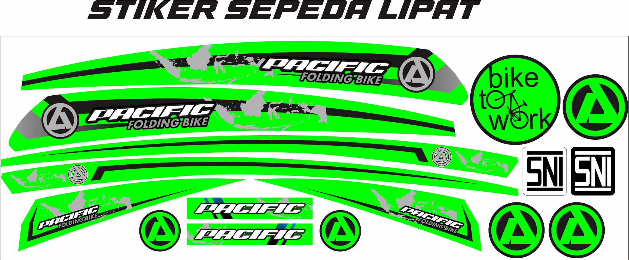 STRIPING DECAL UNIVERSAL STIKER SEPEDA LIPAT SET STIKER BIKE | Lazada ...