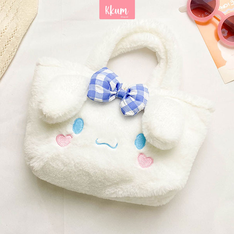 Tas bulu lucu karakter sanrio/ Shoulder tote bag cute fluffy untuk anak ...
