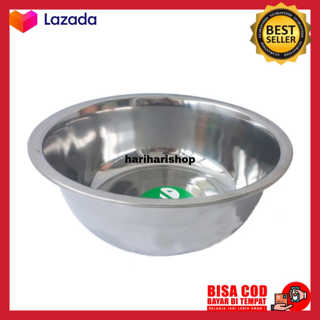 Baskom 40 Cm Stainless Steel 40cm Mixing Bowl Baskom | Lazada Indonesia