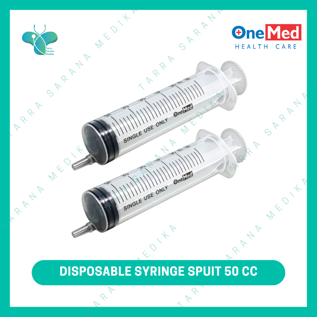 OneMed Disposable Syringe Spuit Eccentric Tip 50cc Lubang Samping /Pcs | Lazada Indonesia