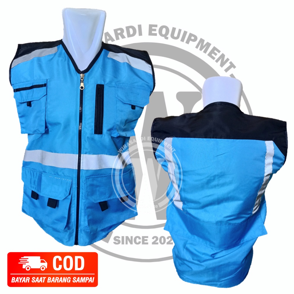 Rompi Safety/Rompi Proyek/Rompi Parkir/Rompi Motor/Rompi lapangan ...