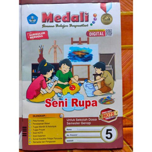 LKS MEDALI KELAS 1, 2, 4, 5 SENI RUPA KURIKULUM MERDEKA SEMESTER 2 SD/MI | Lazada Indonesia