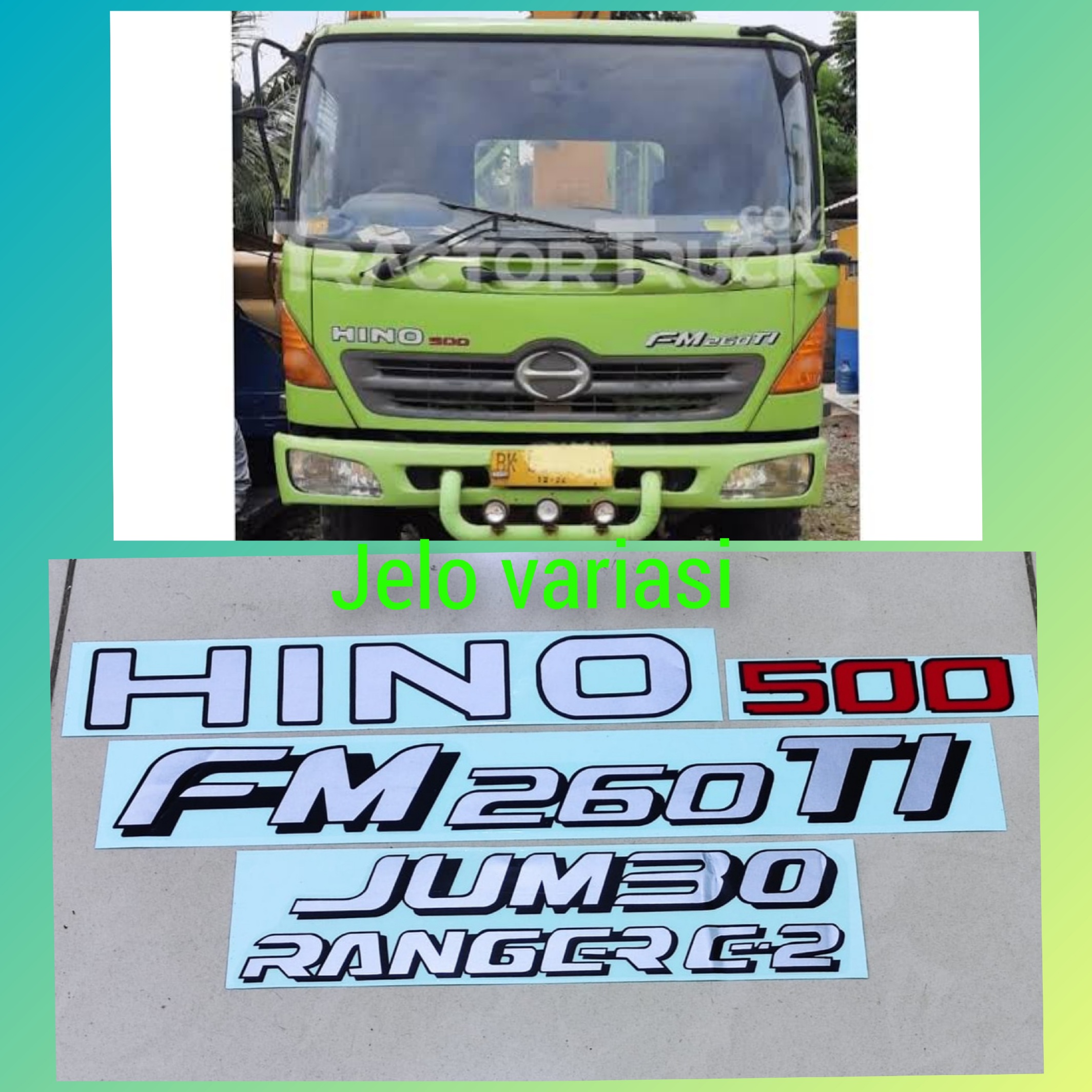 Stiker Hino 500 Sticker FM 260 TI Jumbo Ranger E2 Hino | Lazada Indonesia