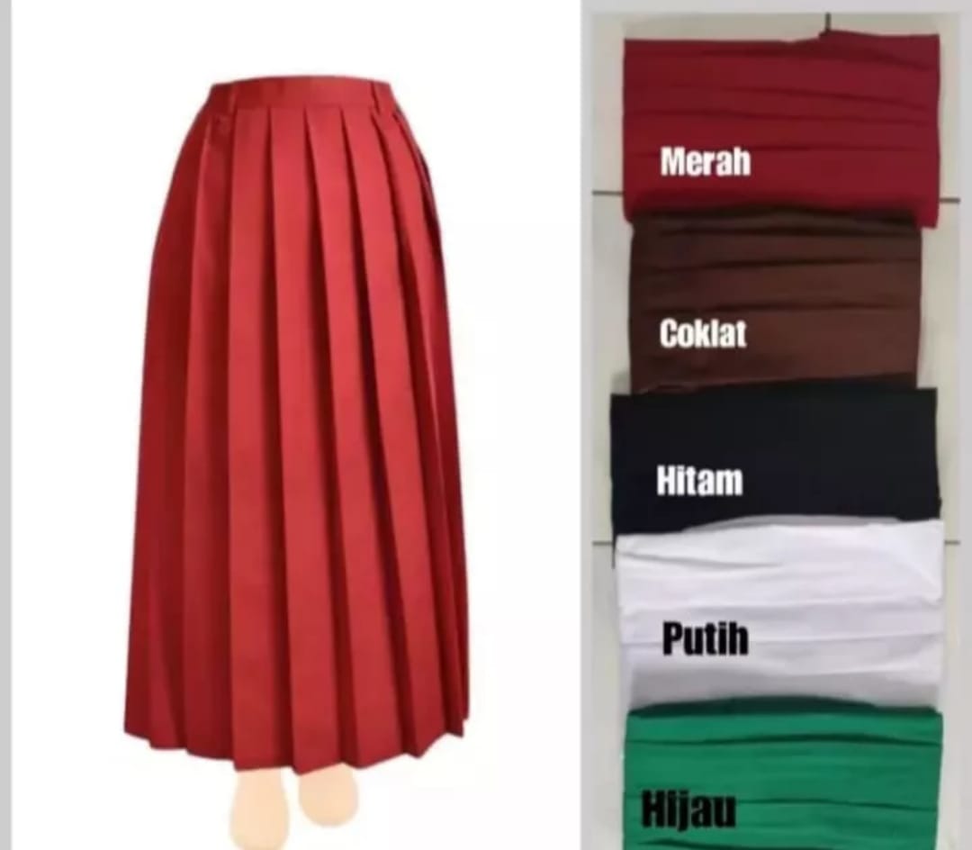 ROK SEKOLAH SMA REMPEL PANJANG ROK SEKOLAH SMA REMPEL KELILING ROK ABU ABU REMPEL FULL | Lazada ...