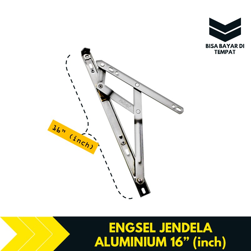 Engsel Jendela Aluminium Casement 16 Inch TBA3689 | Lazada Indonesia