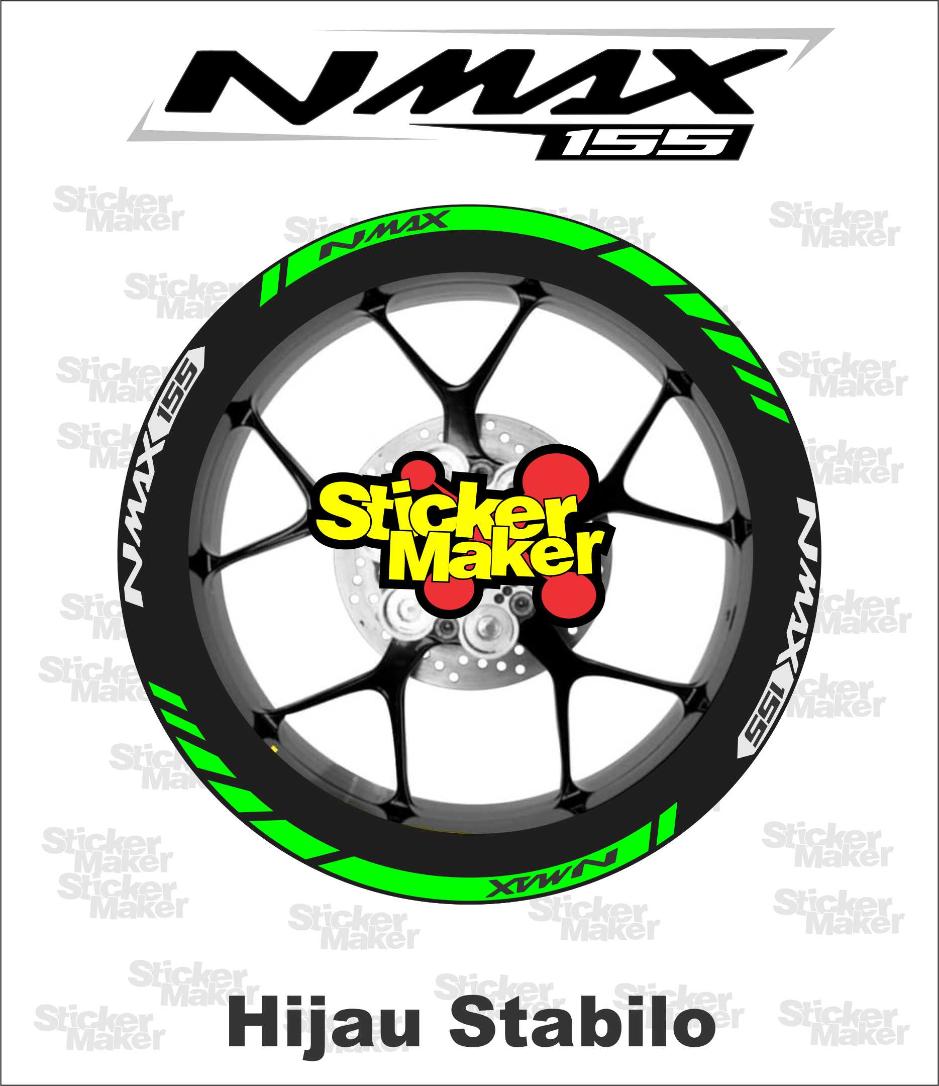 sticker cutting list velg stiker felk yamaha nmax new 2020 | Lazada ...
