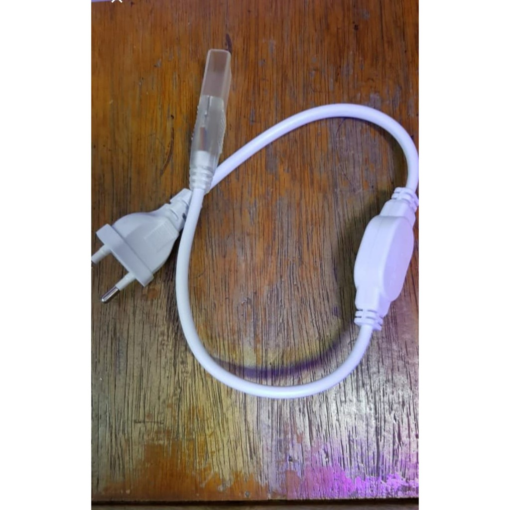 SOKET NEON FLEX LED KABEL COLOKAN JACK LAMPU NEON FLEX 220V SOCKET ...