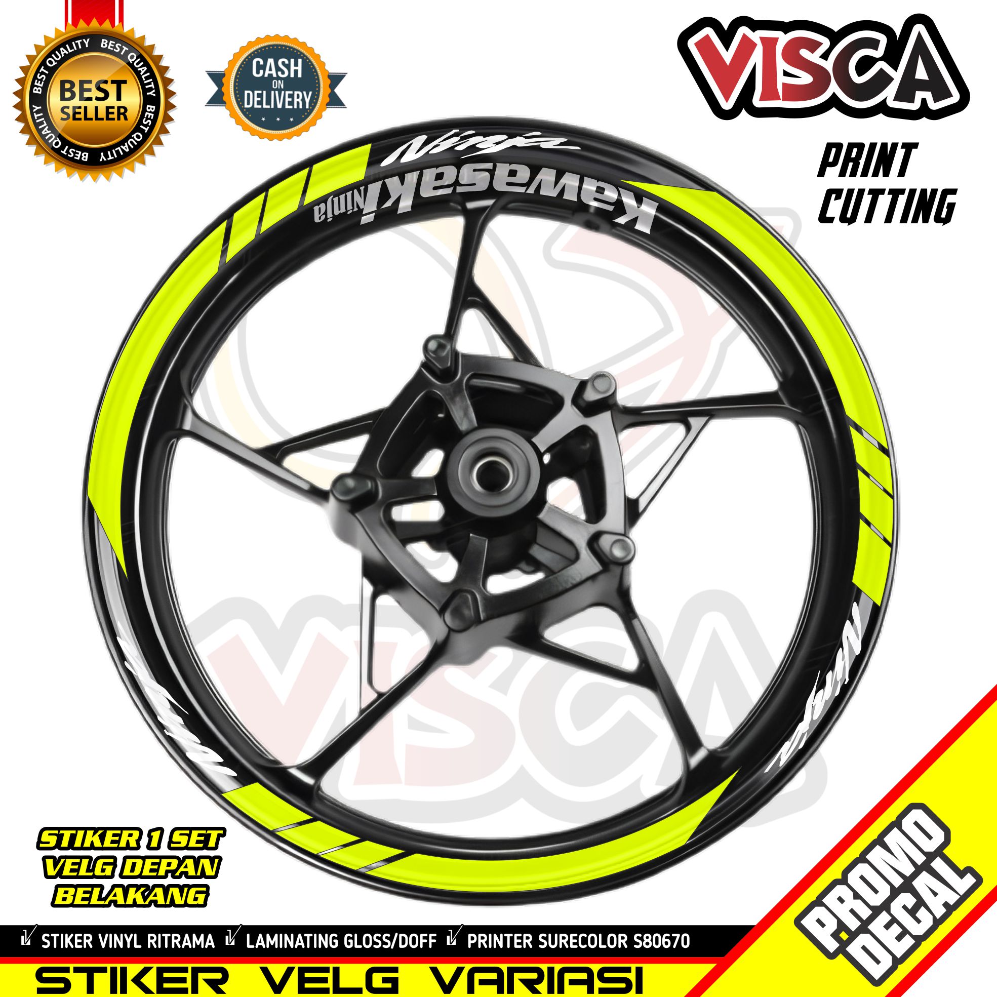 Stiker Velg - Sticker Velk - Stiker Cutting Velg - Stiker Velk Ninja ...