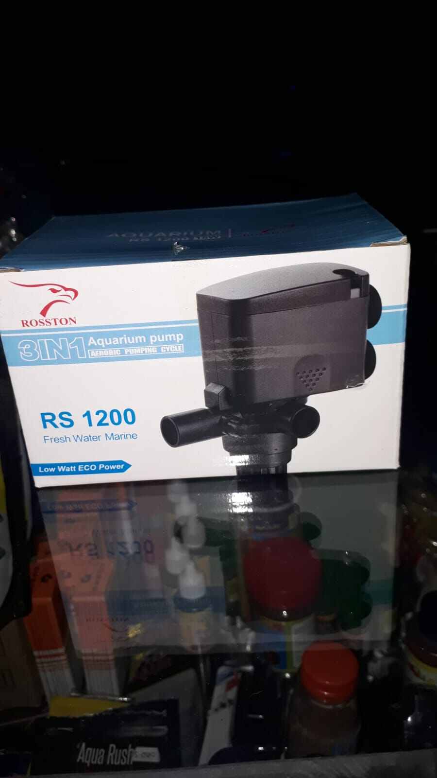 mesin filter aquarium/kolam 1200 rosston pompa | Lazada Indonesia