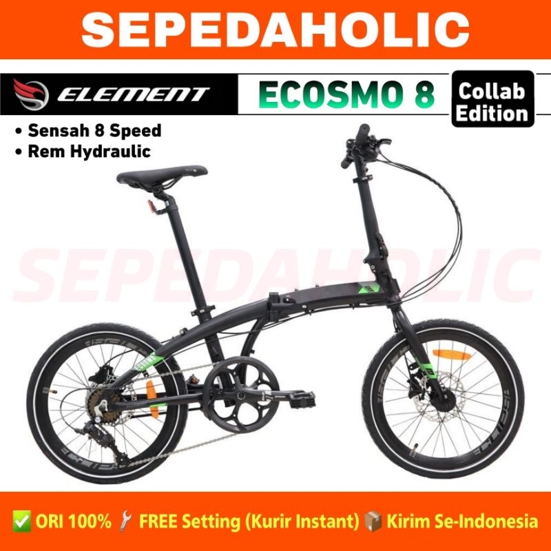 Sepeda Lipat ELEMENT ECOSMO 8 Collab Edition 20 Inch Rem Hidrolik ...