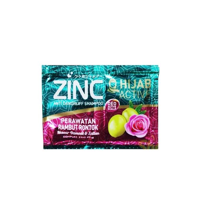 sachet shampo zinc hijab active perawatan rambut rontok 10ml 1 renteng ...