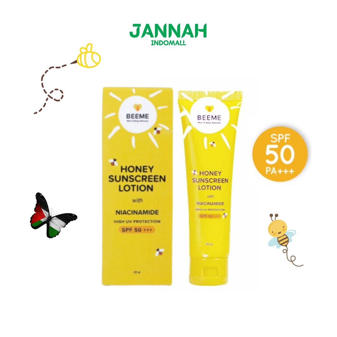 Beeme Honey Sunscreen Lotion with Niacinamide SPF 50+++ 20gr / Suncreen ...