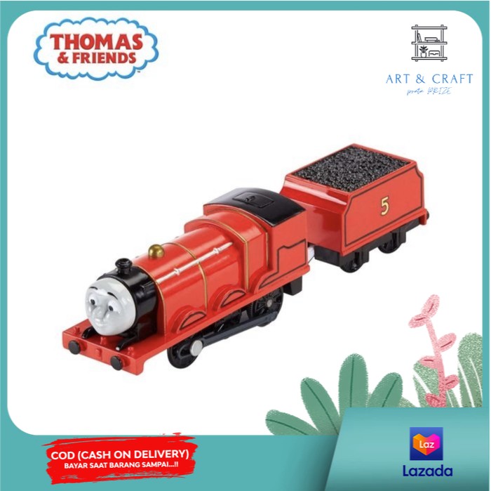 THOMAS & FRIENDS TRACKMASTER MOTORIZED RESCUE JAMES ORIGINAL KERETA ...