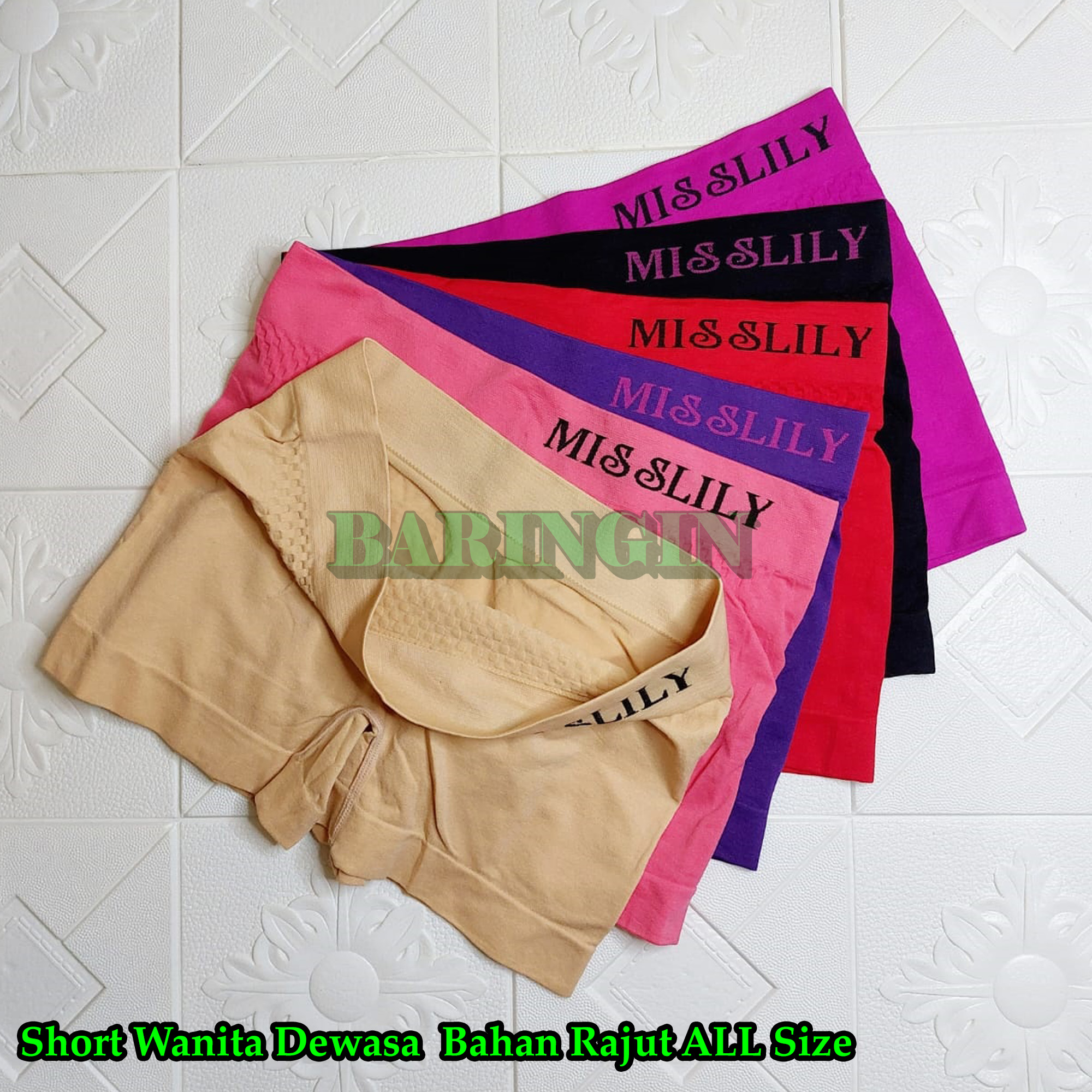 3 Pcs Boxer Wanita - Celana Dalam Wanita Bahan Rajut [ Tanpa jahitan ...