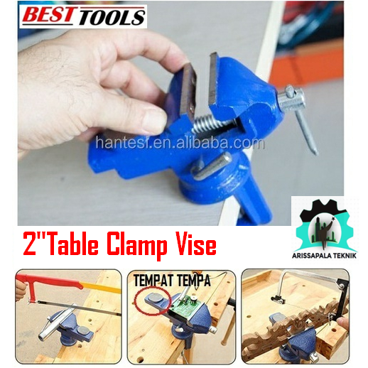 Catok Meja Tanggem Ragum Putar Penjepit Table Vise Clamp 2.5 inch 60 mm ...