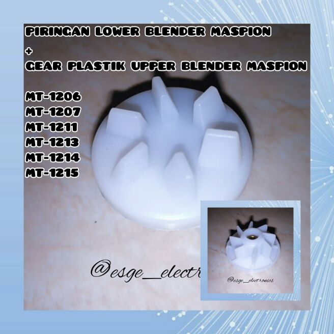 ORIGINAL KONEKTOR LOWER BLENDER MASPION GIGI GEAR BLENDER MASPION MT 1206 MT 1207 MT 1211 MT ...