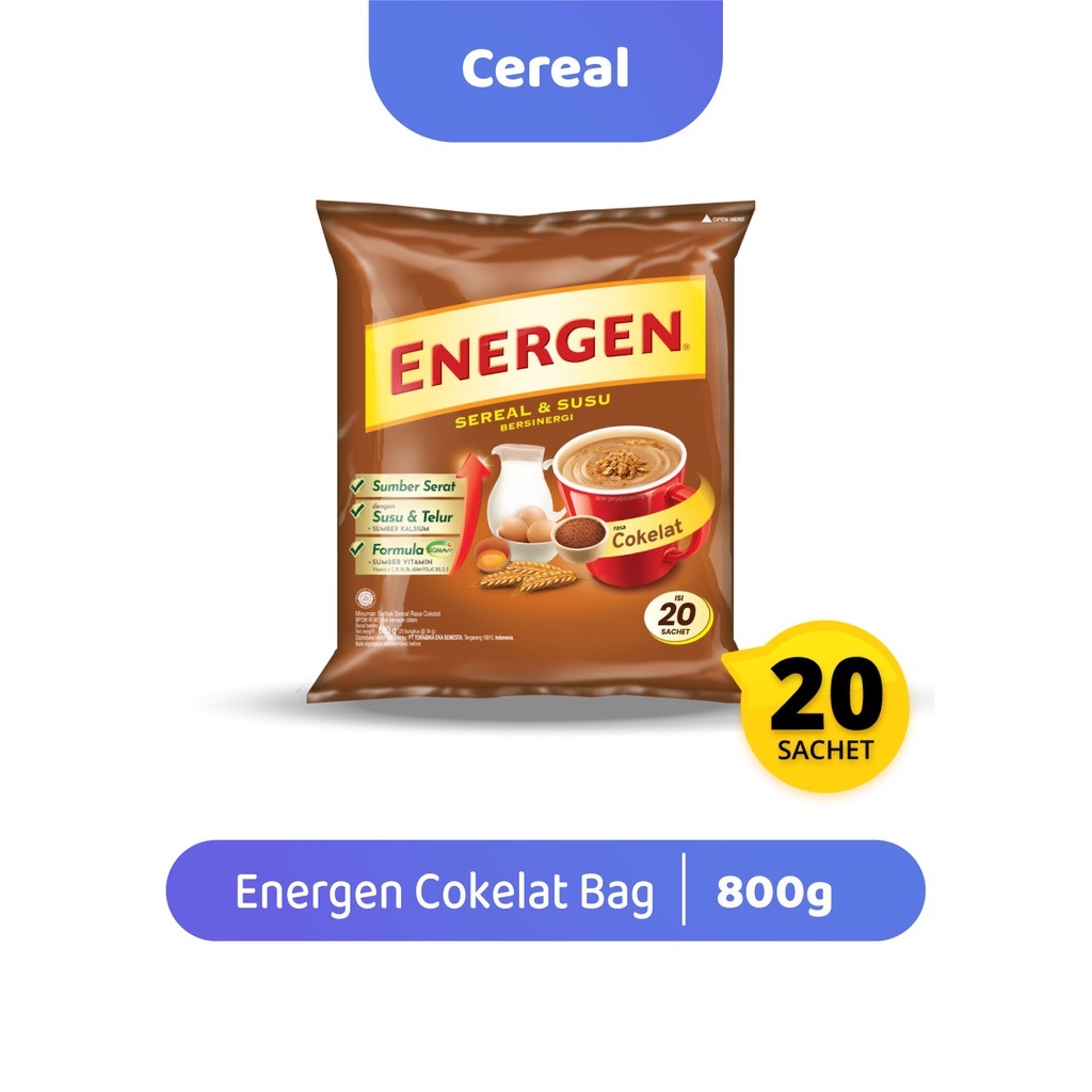 Energen Coklat Bag 20 Sachet x 34 Gr | Lazada Indonesia