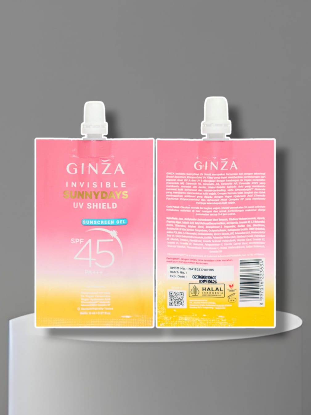 Sunscreen Sachet BPOM Ginza SPF 45 Pelindung Kulit Dari Sinar Matahari ...