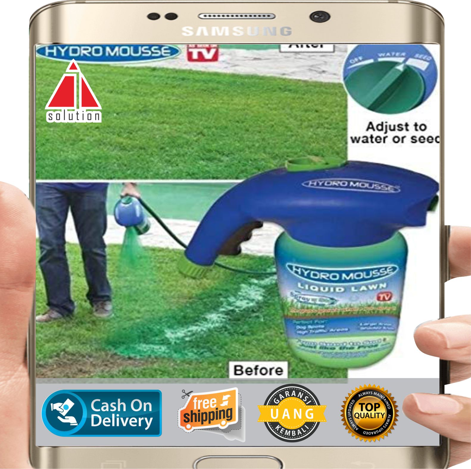 Hydro Mouse Spray / Alat Semprot Rumput / Penyiram Penyubur Rumput ...