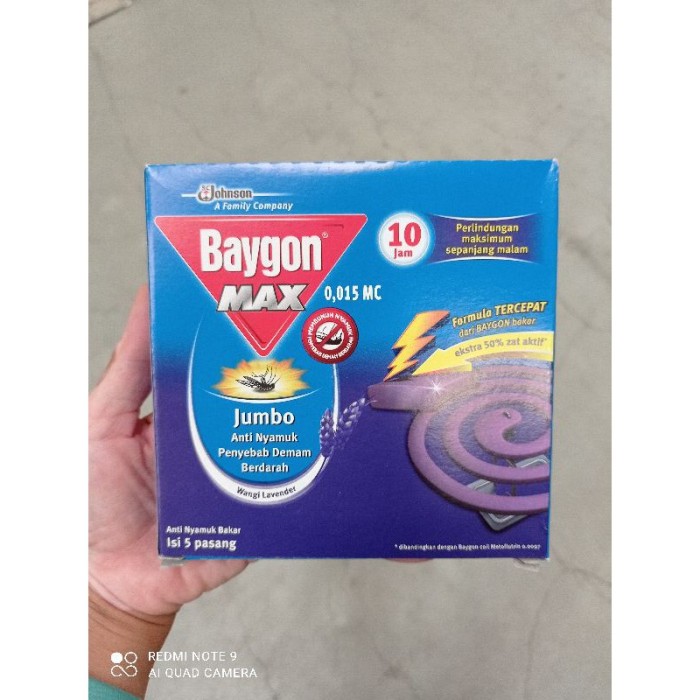 Baygon Obat Nyamuk Bakar Baygon Max Jumbo | Lazada Indonesia
