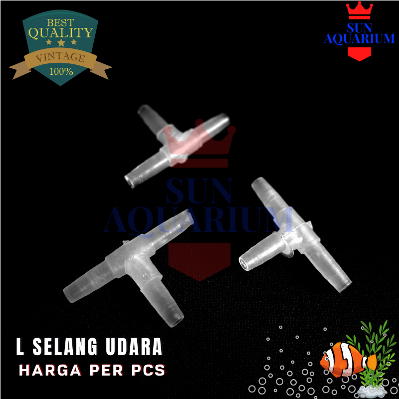 Sambungan T Selang Pompa Udara Aquarium T Selang Aquarium Per Pcs ...