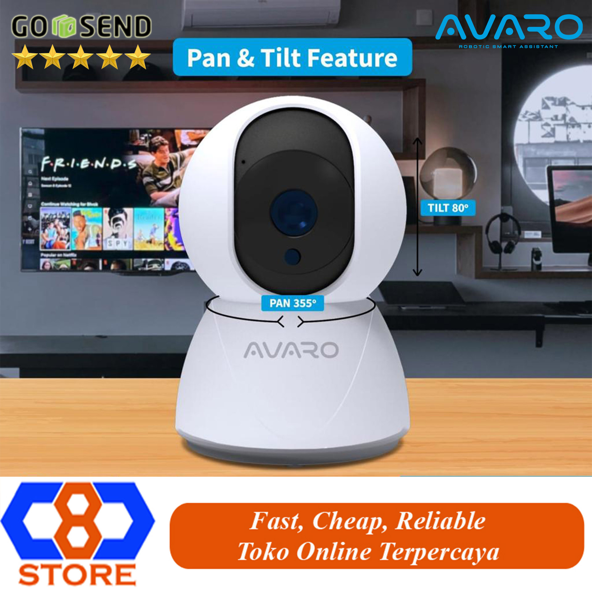 AVARO CT-01 Smart CCTV IP Camera Indoor 2MP (Port Lan) | Lazada Indonesia