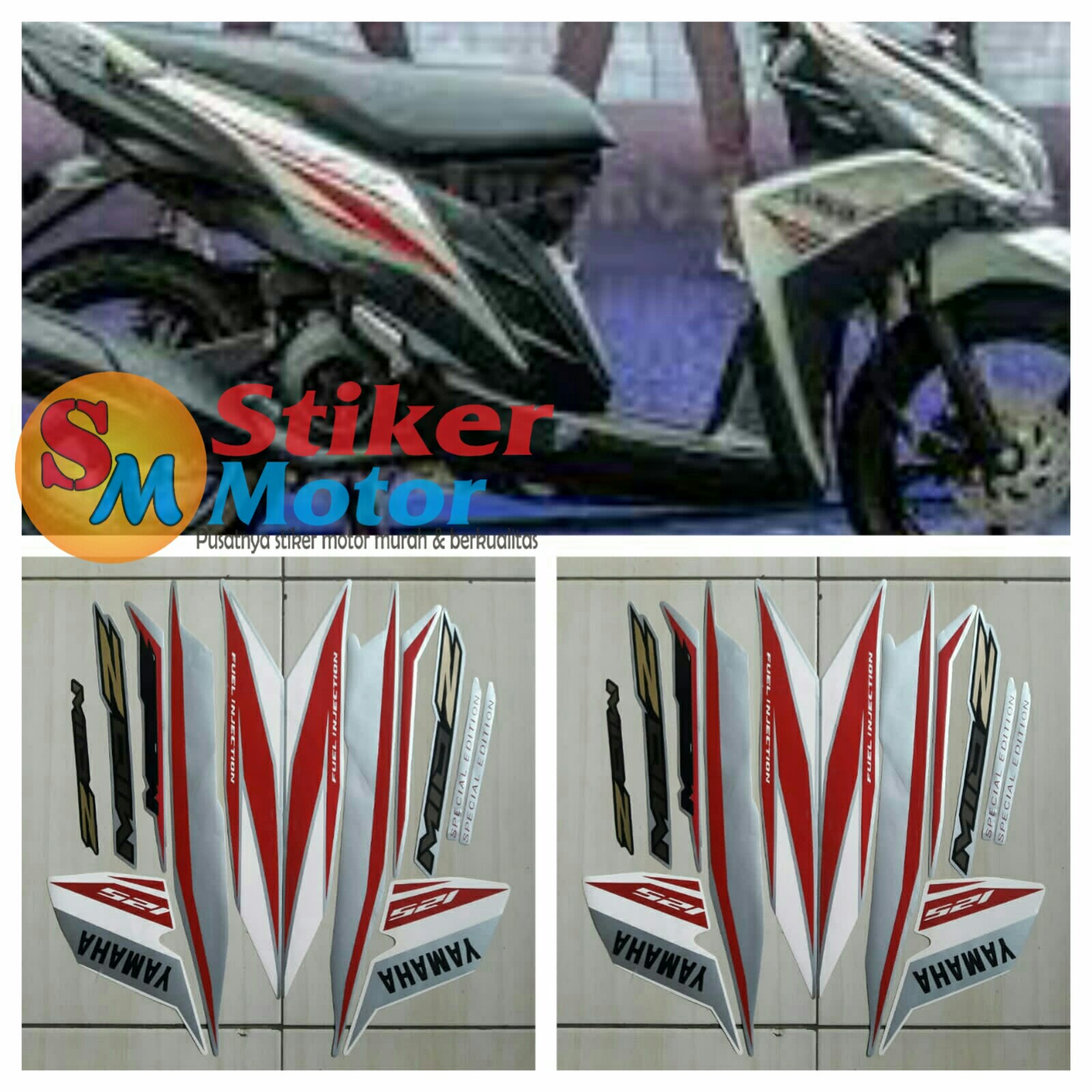 sticker striping motor Yamaha mio z 2016 silver | Lazada Indonesia