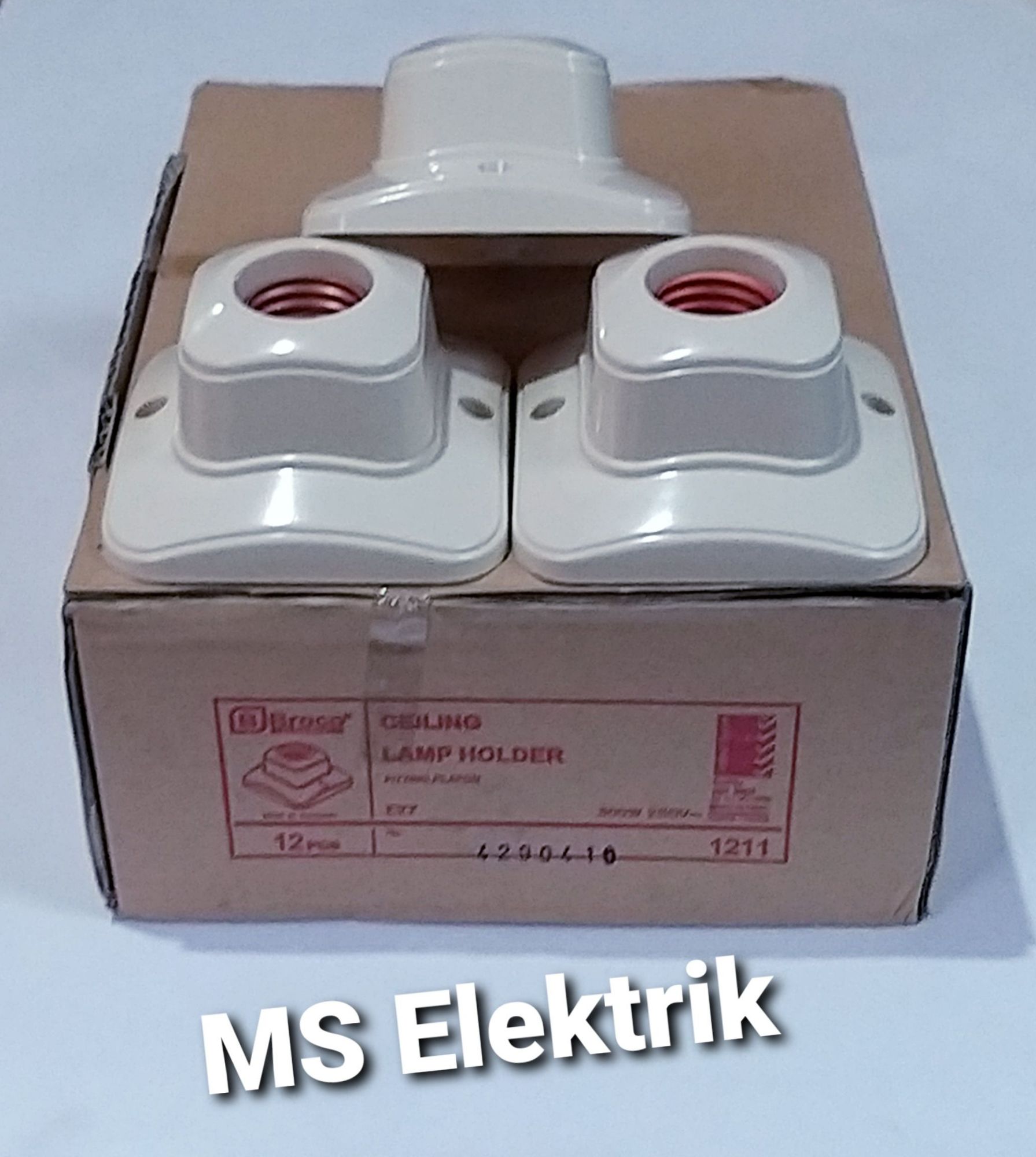 ( Paket Hemat 12 pcs ) Broco 1211 Fitting Lampu / Plafon Oval Broco ...