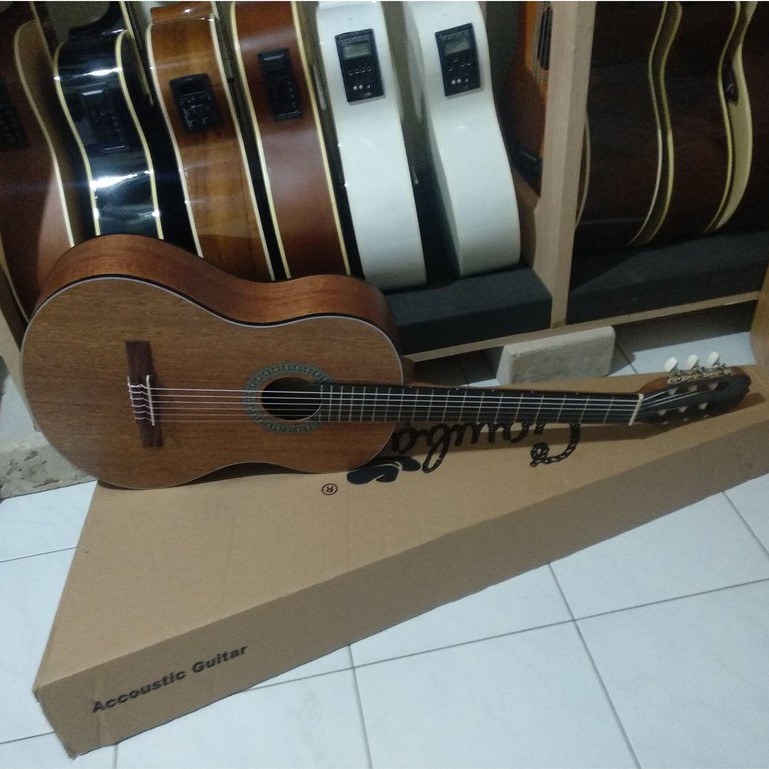 Gitar Akustik Cowboy 3/4 Nylon Gitar Classic Tanam Besi Gitar Akustik ...