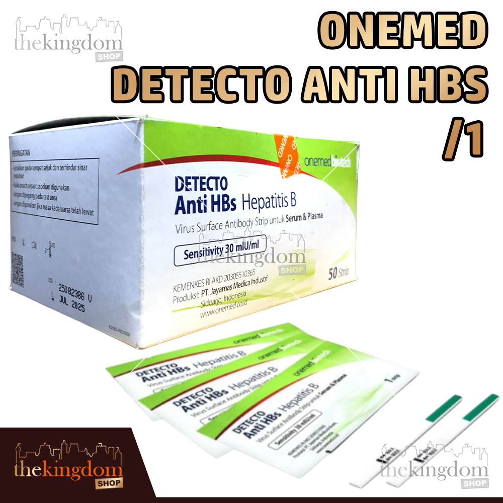 Onemed Detecto Anti HBs Alat Tes Deteksi Hepatitis B Cek Test Strip ...