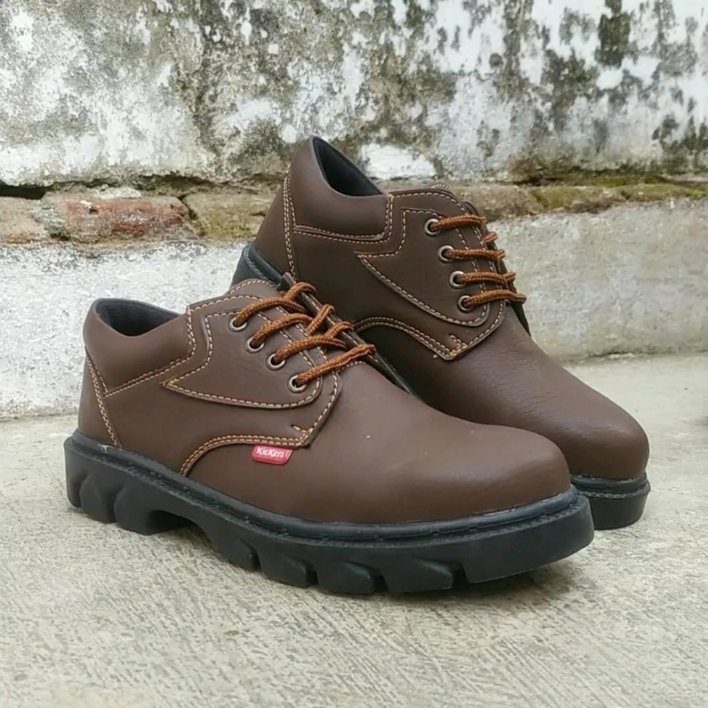 Sepatu Safety Kingshoes Kickers Gregor Ujung Besi Kulit Omega Impor ...
