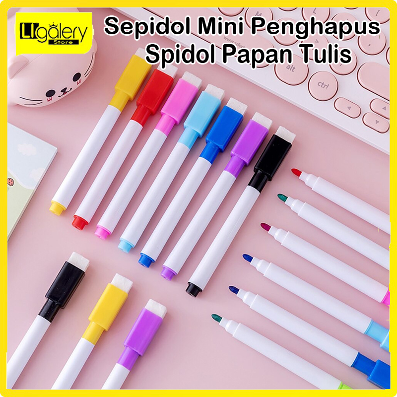 [BISA COD] Spidol Papan Tulis White Board Sepidol Kecil Mini Warna ...
